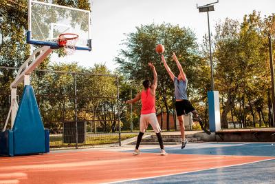 China PP Interlocking Sport Court Tiles 304.8mm Basketball Flooring Outdoor Portable for sale