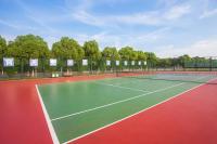 China Feitelang 4mm Silicon PU Sports Flooring Seamless Outdoor Court Surface UV-Resistant for sale