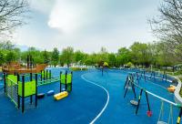 China Environmental Playground Raw Materials Epdm Rubber Granules Wetpouring Surface Material for sale