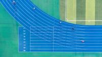 China Eco Friendly IAAF Certified 13mm Polyurethane Running Track Flooring for Athletic Stadiums for sale