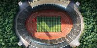 China Synthetic EPDM Running Track 400m Standard Sports Flooring 13mm Thickness for sale