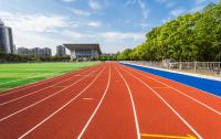 China Recyclable Permeable Synthetic Rubber Running Track  Durable 13MM for sale