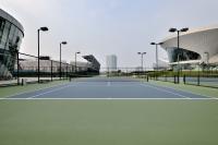 China Acrylic Tennis Court Surface Anti Slip Wear Resistant Outdoor Flooring 4 Layer for sale