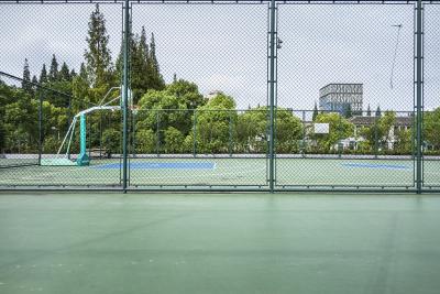 China Portable Volleyball Court Flooring Silicon PU EPDM 15mm 50cm x 50cm for sale