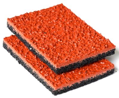 China IAAF Athletic Synthetic Rubber Sandwich System Running Track 13mm Thickness for sale