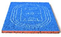 China 13mm Outdoor Rubber Running Track IAAF Playground Sports Flooring Roll 1.22m Width for sale