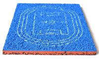 China 13mm Thickness Athletics Rubber Running Track Mat Synthetic IAAF Certified All Weather for sale