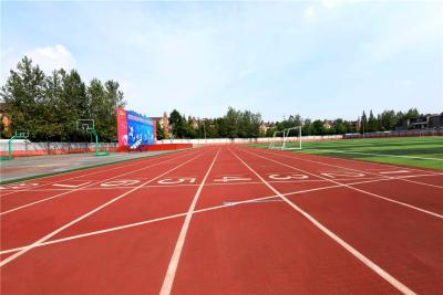 China TPE Granules Jogging Track Rubber Running Track Paint Middle School for sale