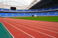 China Custom Casting Sandwich System Eco Sports Flooring Athletic Outdoor Rubber Synthetic Running Track 13mm for sale