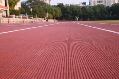 China IAAF Prefabricated System Athletic Track Prefabricated Rubber Running Track Red for sale