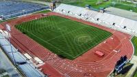 China EPDM Rubber Running Track 13mm Cushioned Athletic Sports Stadium Finish Coat Sandwich System for sale