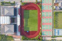 China EPDM Eco Sports Flooring 400M Spray Coated Synthetic Athletic Track 13mm for sale