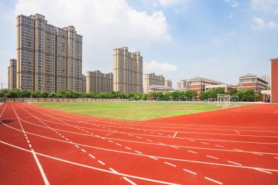 China Red Synthetic Rubber Jogging Track All Weather Athletic Track Flooring 13mm IAAF Certified for sale