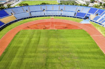 China Intelligent TPE Prefabricated Rubber Runway Stadium Tartan Running Track 13mm Thickness for sale