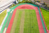 China Recyclable Permeable Synthetic Rubber Running Track  Durable 13MM for sale