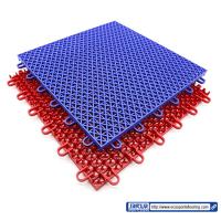 China Interlocking PP Sports Tiles 350g Waterproof Anti Skidding Outdoor Flooring for sale
