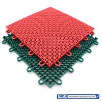 China Interlocking PP Sports Tiles 350g Waterproof Anti Skidding Outdoor Flooring for sale