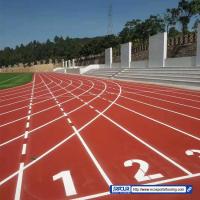 China IAAF Certified Spray Coated Synthetic Athletic Track Eco-Friendly for sale