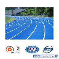China High Elasticity Blue Red 13mm Artificial Running Track Fadeless for sale