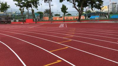 China Good Color Fastness Jogging durable Sandwich System Running Track for sale