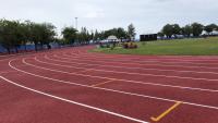 China Good Color Fastness Jogging durable Sandwich System Running Track for sale