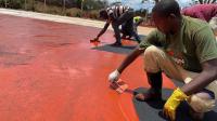 China 8mm Permeable Eco Running Track Flooring for Outdoor Sports Surfaces 13mm Thickness for sale