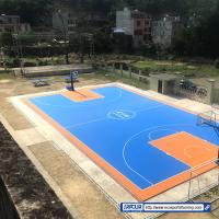 China UV Resistant Badminton PU Sports Flooring 6mm Good Color Fastness for Indoor Courts for sale