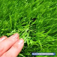 China Monofilament Artificial Plastic Grass Good Water Permeability Green for sale