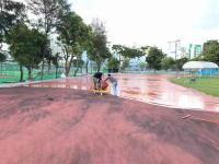 China Synthetic Sports Flooring 13mm Eco Color Customized IAAF Certified Running Track for sale