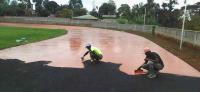China Sandwich System Tartan Stadium Running Track Material Training Center for sale