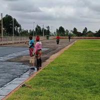 China 13mm All Weather Polyurethane Running Track System IAAF Certified Stadium Sports Flooring for sale