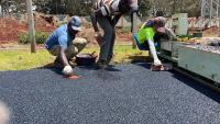 China 13mm Synthetic Running Track PU EPDM Surface for Outdoor Sports Flooring for sale