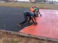 China IAAF Synthetic Sports Flooring Red 13mm EPDM SBR Reclaimed Rubber Running Track for sale