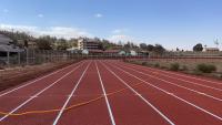 China Synthetic Tartan Running Track Flooring 13mm Thickness 1.22m Width Roll for sale