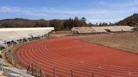 China Synthetic Tartan Running Track Flooring 13mm Thickness 1.22m Width Roll for sale