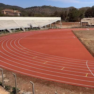 China 13mm IAAF Certified Sandwich Synthetic Rubber Running Track for Stadiums and Schools for sale