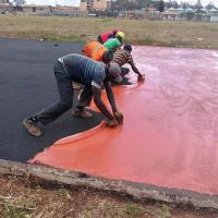 China Harmless Synthetic Sports Flooring Full Pour System Running Track for sale