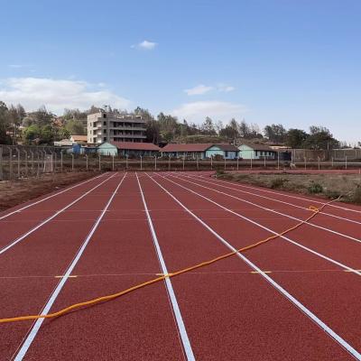 China EPDM Rubber Granules Running Track 13mm Thickness Rustproof Outdoor Court Surface for sale