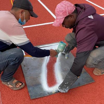China Synthetic Prefabricated Running Track 13mm Thickness Rubber Jogging Flooring for Stadium for sale
