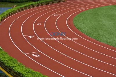 China EPDM Eco Sports Flooring Track 13mm Multicolor High Strength Rubber Flooring for sale