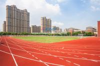 China 400 Meter Outdoor Running Track Material Environmental Friendly for sale