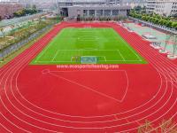 China Eco Sandwich System Running Track Sports Flooring 13mm EPDM SBR Rubber Outdoor for sale