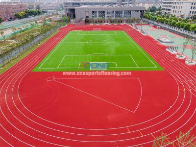China Eco Sandwich System Running Track Sports Flooring 13mm EPDM SBR Rubber Outdoor for sale