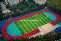 China 15mm Recyclable Indoor Running Track Weather Sports Flooring Full Pour System for sale