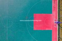 China Synthetic Silicon PU Sports Flooring 4mm Badminton Court Surface Custom Colors for sale