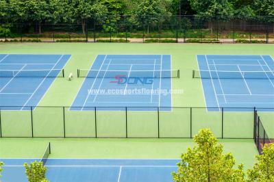 China Portable Silicon PU Sports Flooring 15-50mm for Basketball Court Non Toxic for sale