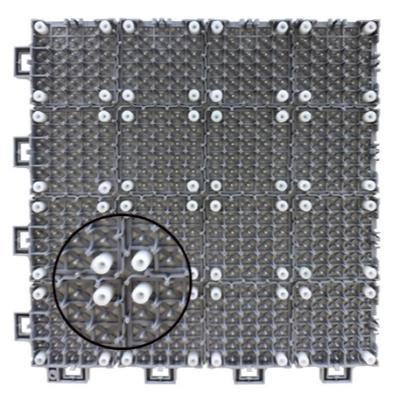 China Modular Pp Interlocking Sports Flooring IAAF ITF ISO14001 Apporved for sale
