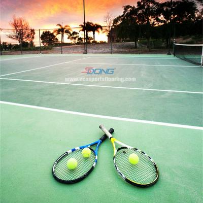 China Indoor Basketball Silicone PU Sports Flooring 5mm Concrete Subbase for sale