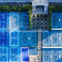 China Outdoor Silicon PU Basketball Court Flooring 15mm 50cm Anti Slip Sports Surface for sale