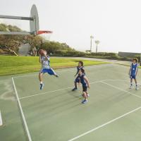 China 8mm Cushion Tennis Court Flooring Class 5 Acrylic Resin Sports Flooring 99% Ball Rebound for sale